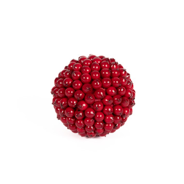 BERRY BALL - RED - 4 INCH - Mills Floral Company