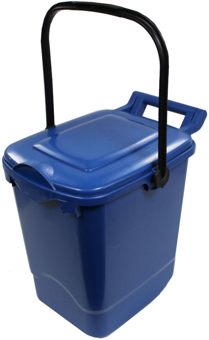 Kerbside Compost Caddy - 23 Ltr - Blue - Wheelie Bin Warehouse