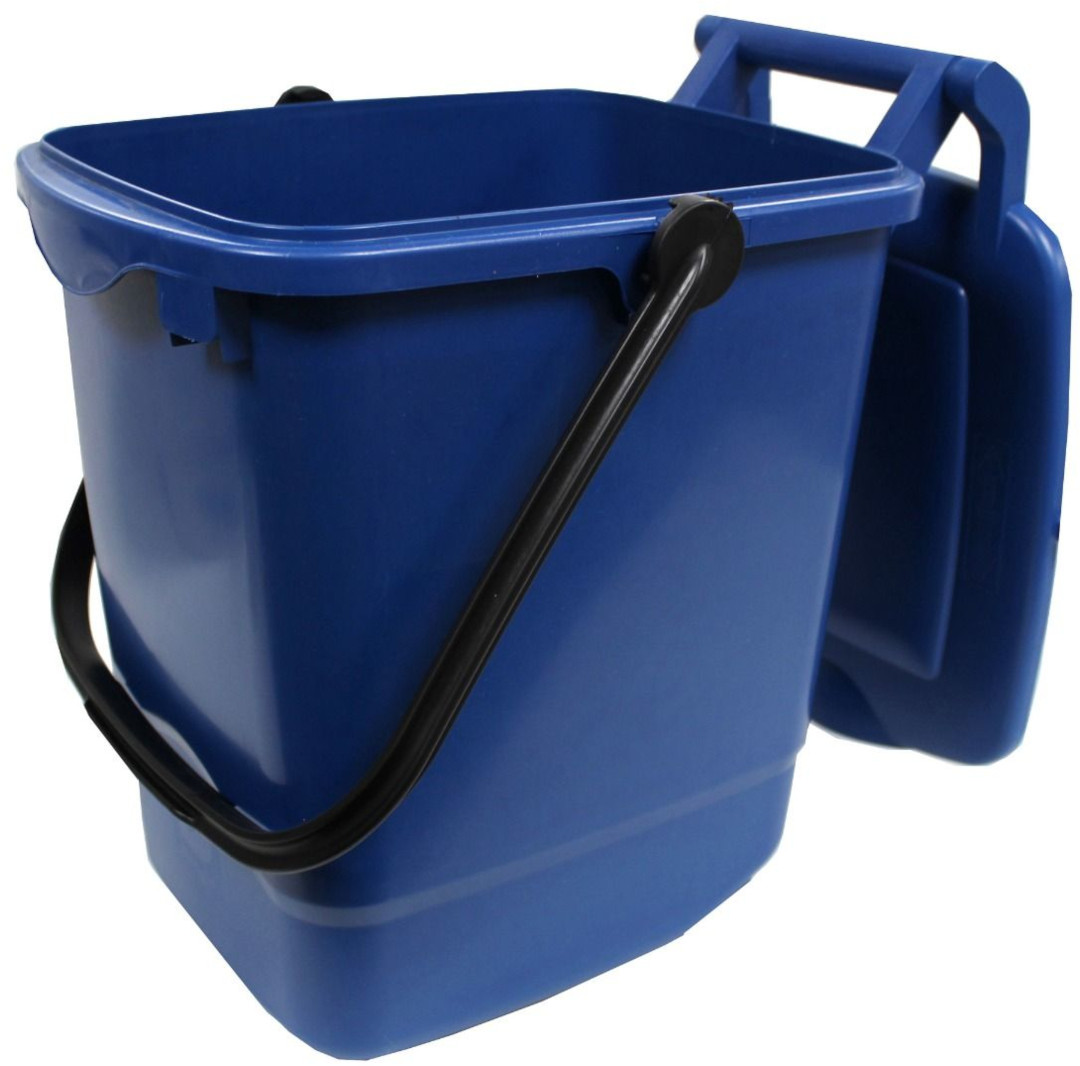 Kerbside Compost Caddy - 23 Ltr - Blue - Wheelie Bin Warehouse