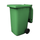 Green Wheelie Bin - 240 Litre
