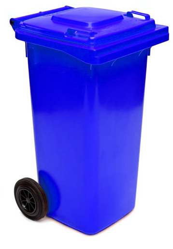 Blue Wheelie Bin - 140 Litre