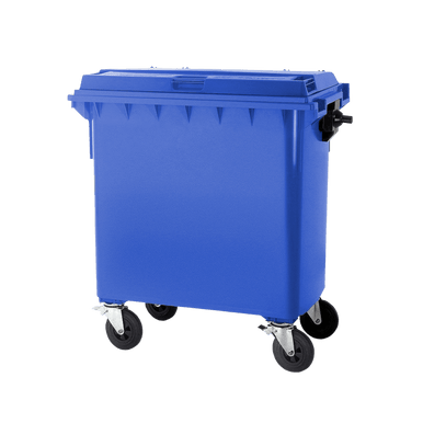 Blue Wheelie Bin - 660 Litre