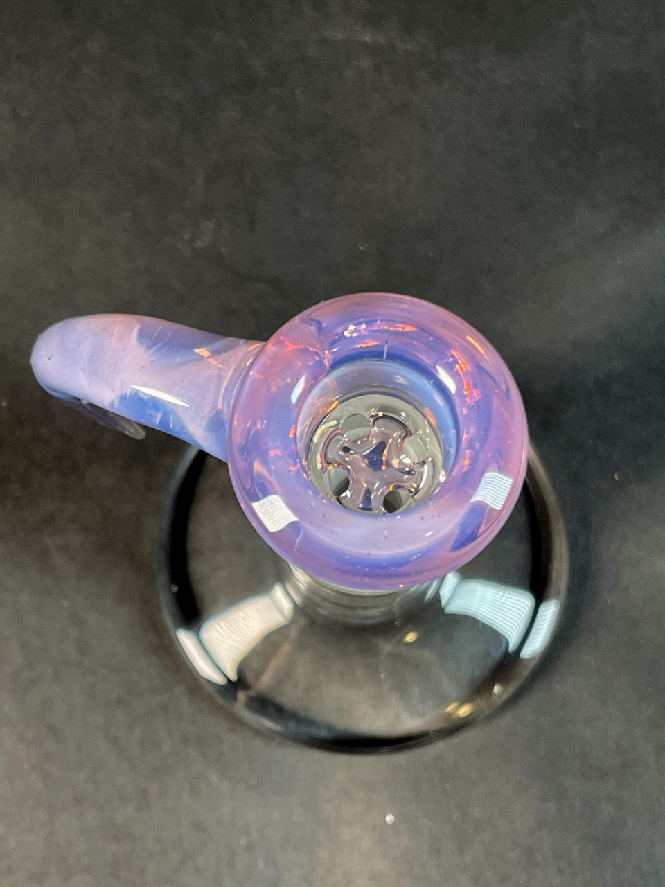Rose Quartz Worked 4 Hole Slide, 18mm