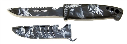 4" Bait Knive Black Reaper - Evolution Tackle