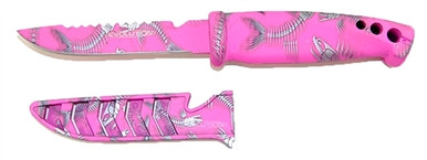 4" Bait Knife Pink Reaper - Evolution Tackle