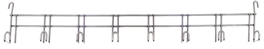 PERMANENT TEN HOOK TACK RACK