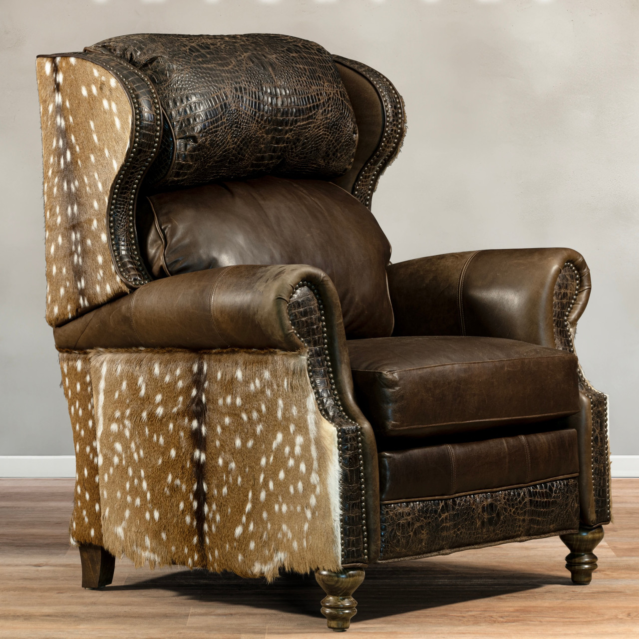 BRONCO CHAIR CROCODILE INSIDE AXIS BACK - DENNARDS