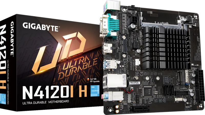 Gigabyte N4120I H Mini-ITX Motherboard Celeron N4120 Quad Core Fanless ...