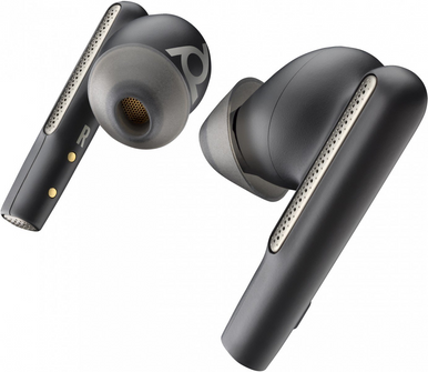 Poly Voyager Free 60/60+ Teams Certified Black Earbuds - ANC, Multi-Mic ...