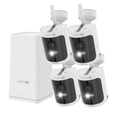 Swann AllSecure 4K Wireless Security Kit 4 Cameras & NVR Power Hub ...
