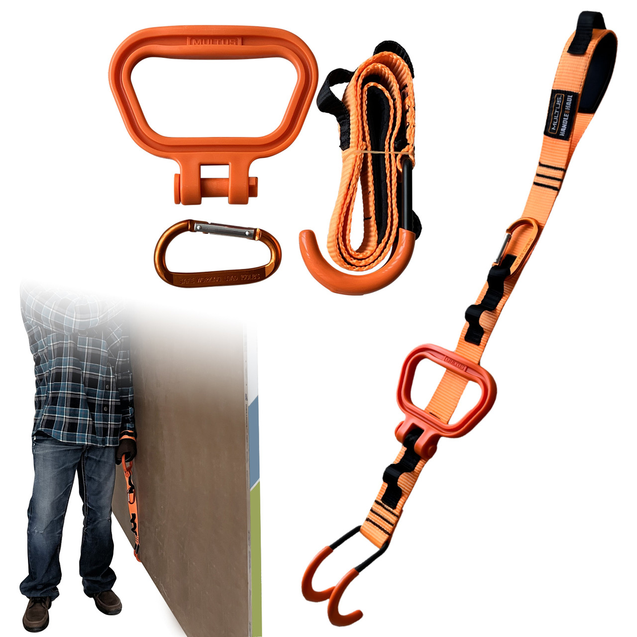 Panel Lift Carrier Moving Strap Hook and Handle