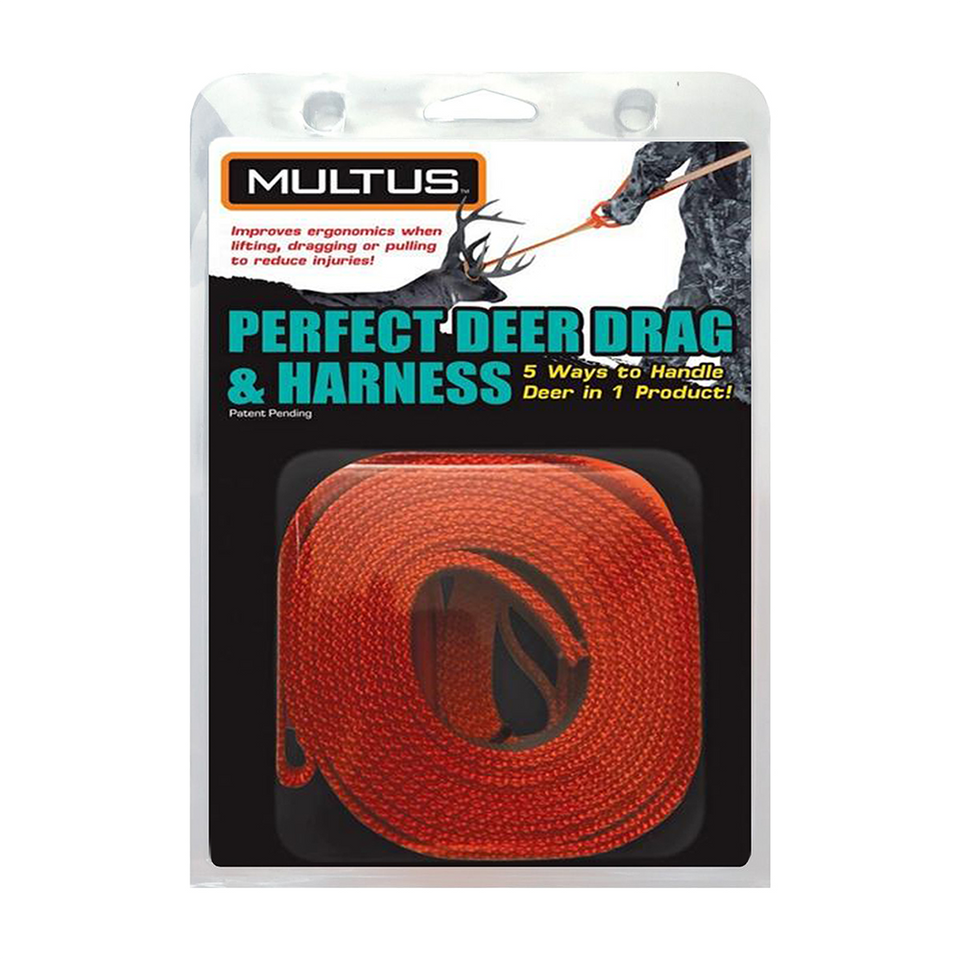 Perfect Deer Drag & Harness with Orange Handle