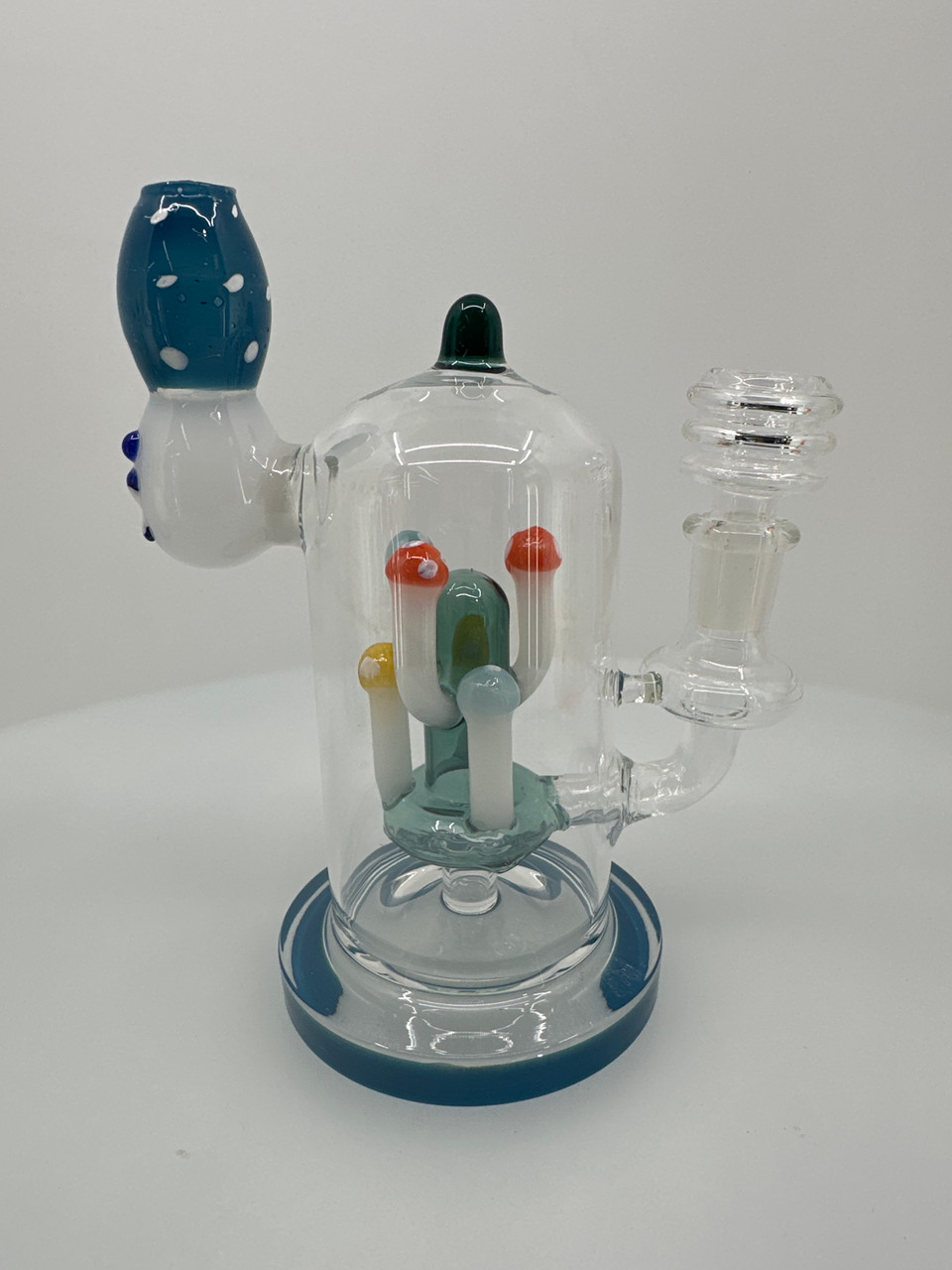 7” Heavy Mushroom Perc Character Water Pipe