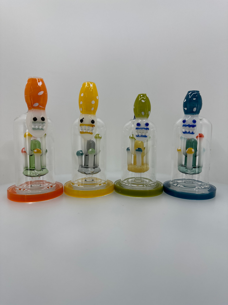 7” Heavy Mushroom Perc Character Water Pipe