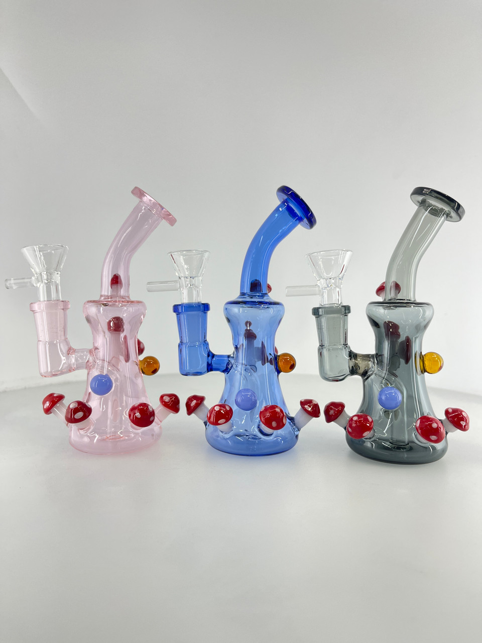 6” Fancy Mushrooms Water Pipe