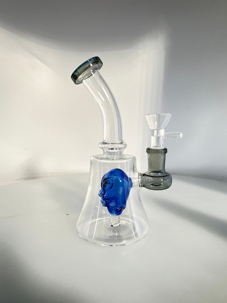 7” Skull Perc Bend Water Pipe