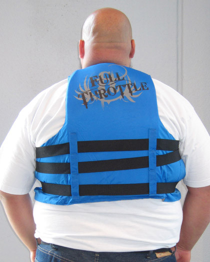 Full Throttle Oversized Nylon Life Vest 7XL 70\" Chest