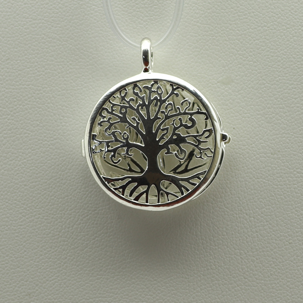 Cage, Tree Life, Silver Plated Metal Alloy, Pendant 33mm - Beauty in ...