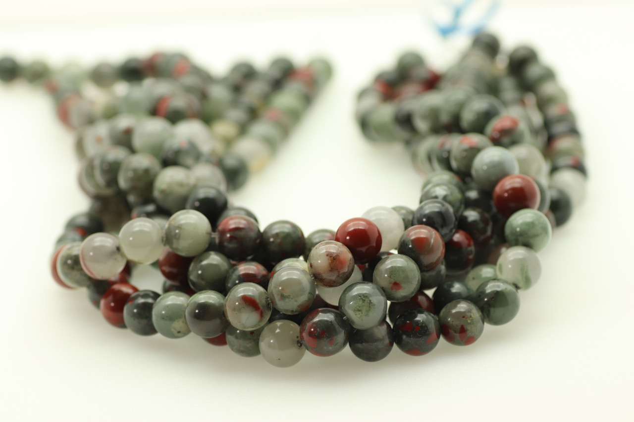 Bloodstone, Red, Smooth Round in sizes 4mm, 6mm, 8mm & 10mm. Priced Per ...