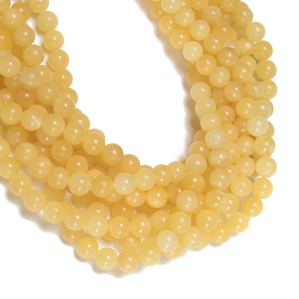 Honey Calcite, Smooth Round in sizes 4mm, 6mm, 8mm & 10mm. Priced Per ...