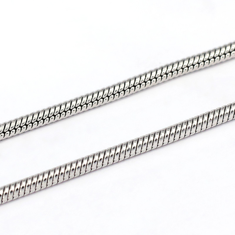 Stainless Steel Chain, Snake Chain, 2mm, 3.3 ft