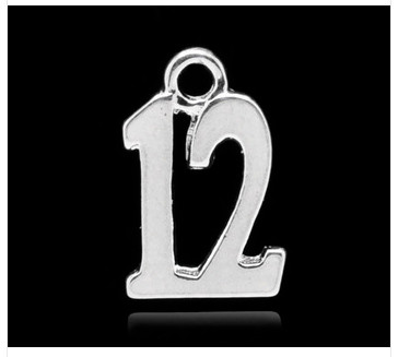 #12 Charm, 10x15mm 10 PCS - Beauty in the Bead