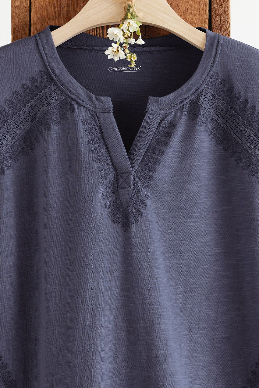 Ridgeway Embroidered Top - Coldwater Creek