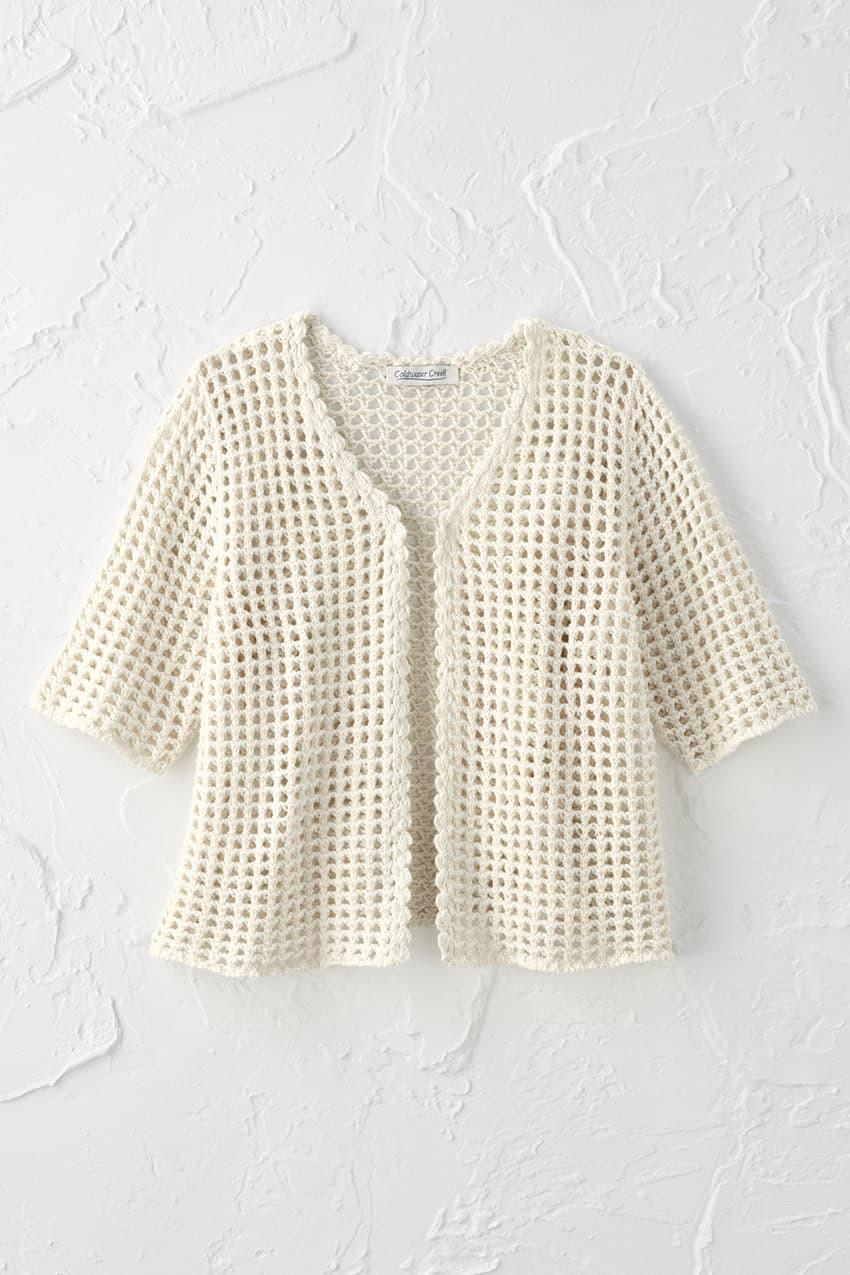 Latticed Sweater Shrug - Coldwater Creek