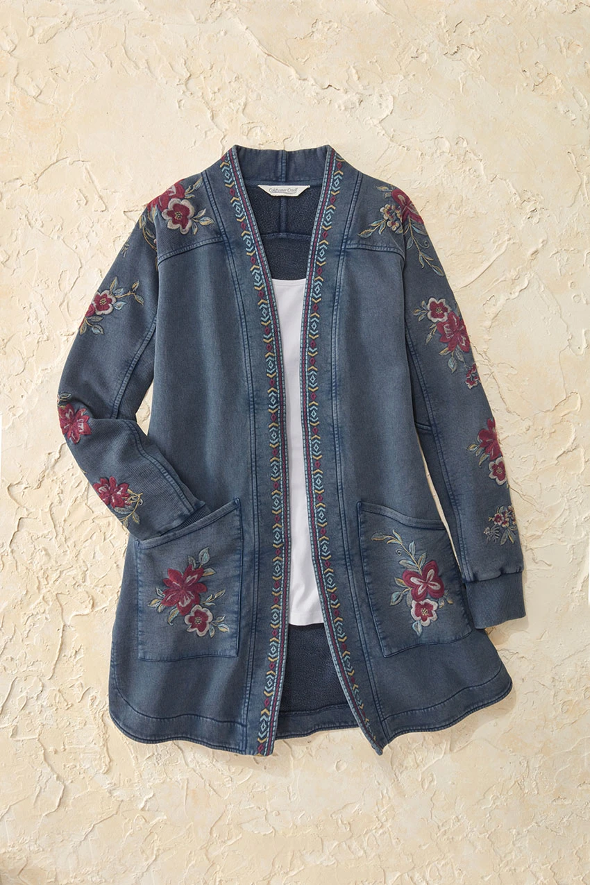 Buena Vista French Terry Jacket - Coldwater Creek