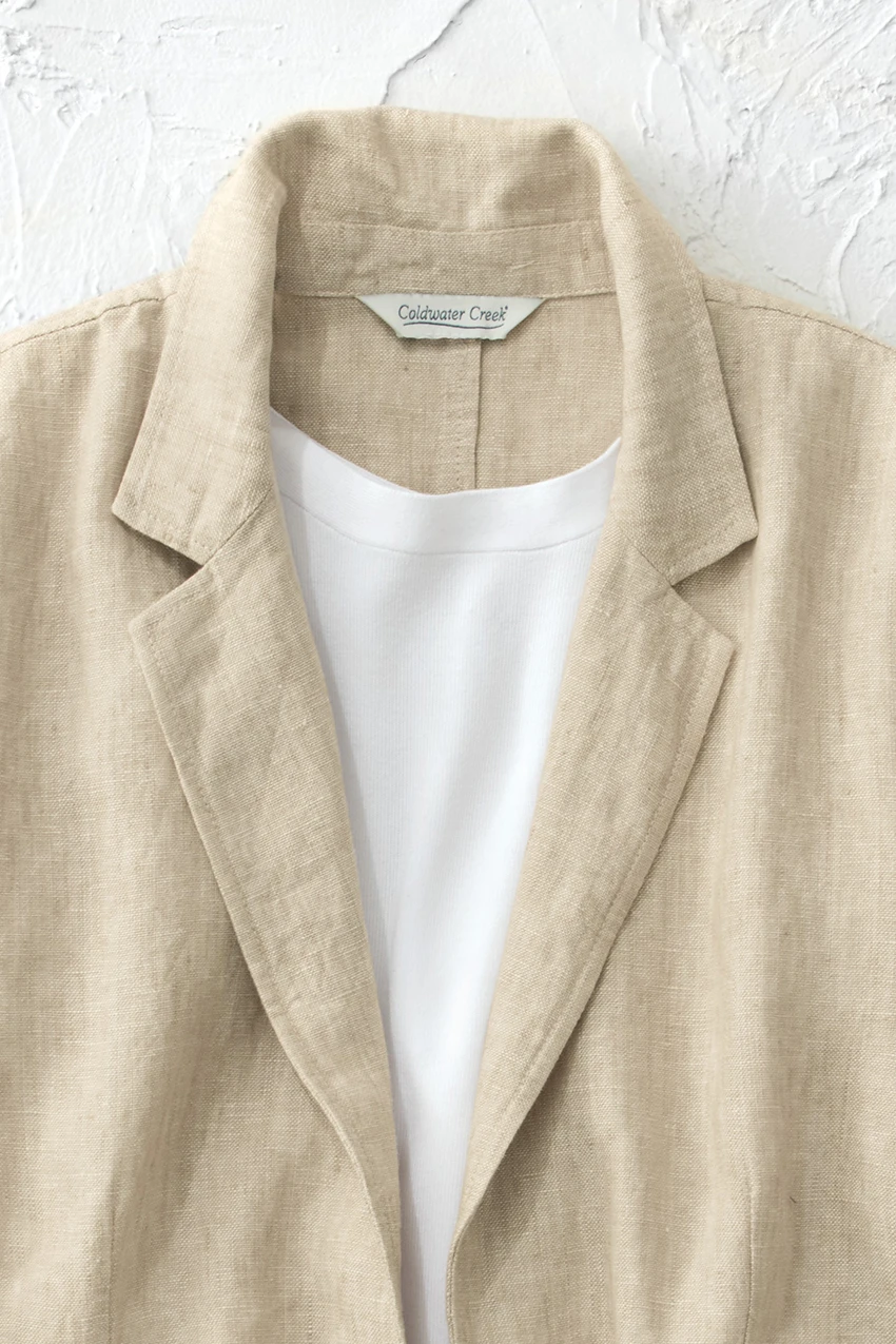 Casual Friday Linen Jacket - Coldwater Creek