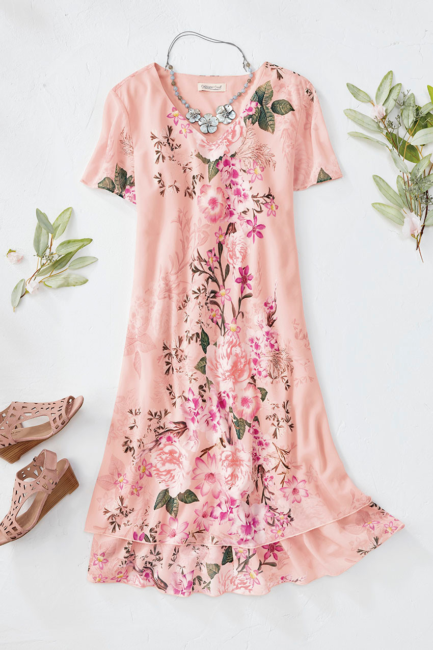 Spring Melody Chiffon Dress - Coldwater Creek