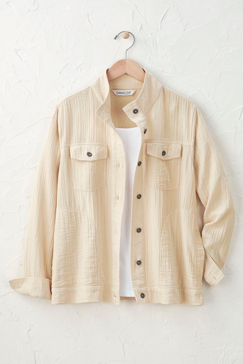 Summer Breeze Gauze Jacket - Coldwater Creek
