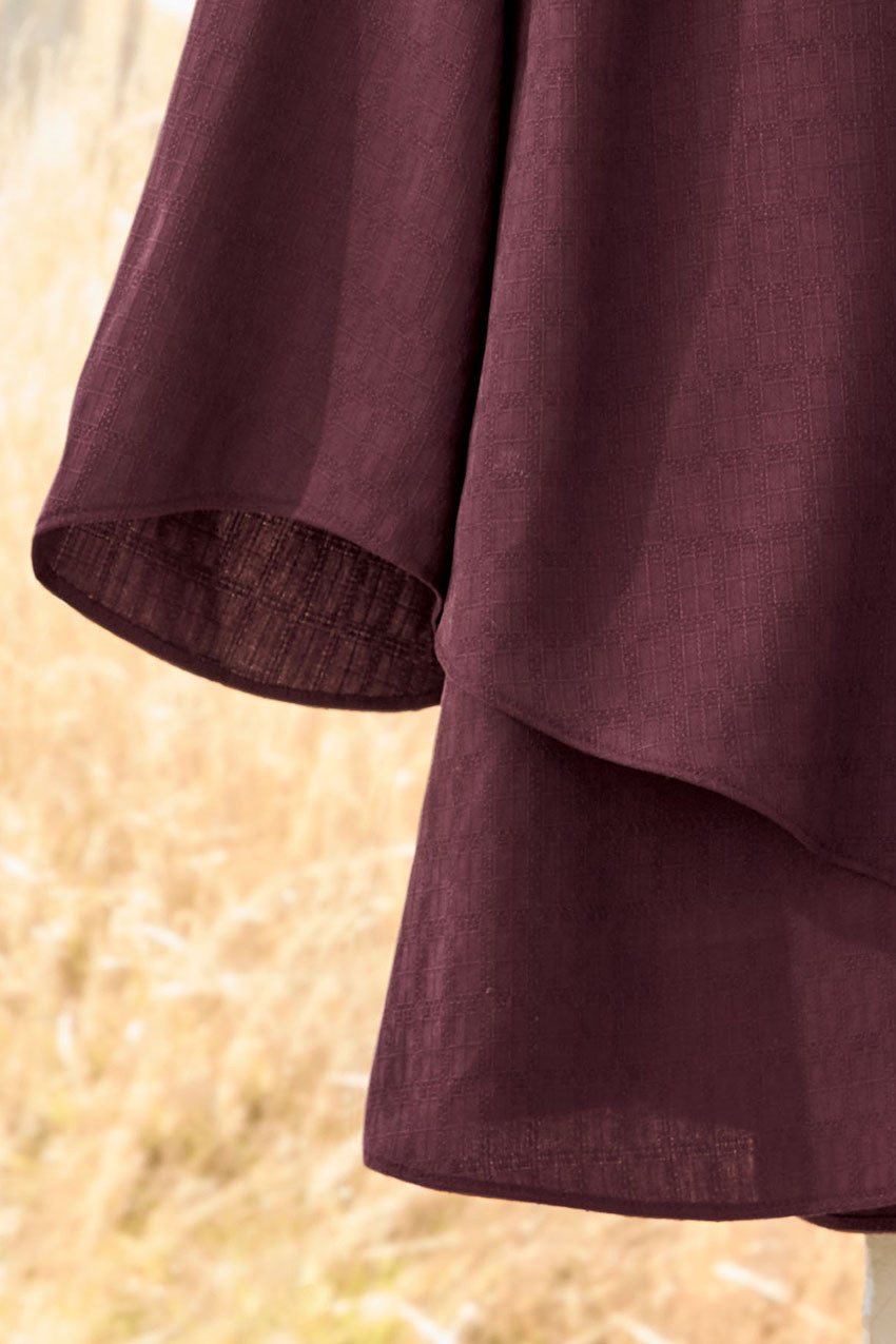 Tulip Hem Textured Tencel邃 Top Coldwater Creek