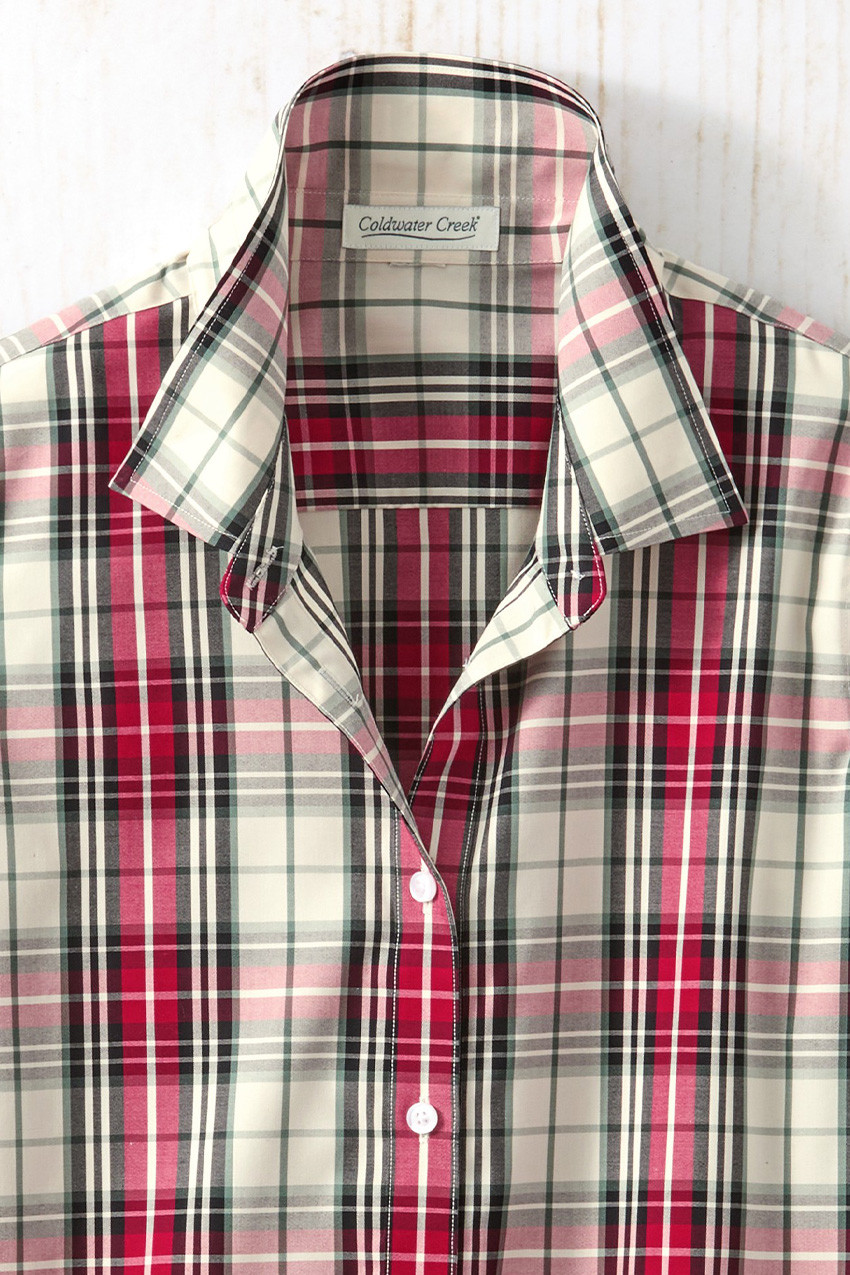 Wrapped in Plaid No Iron Shirt - Coldwater Creek