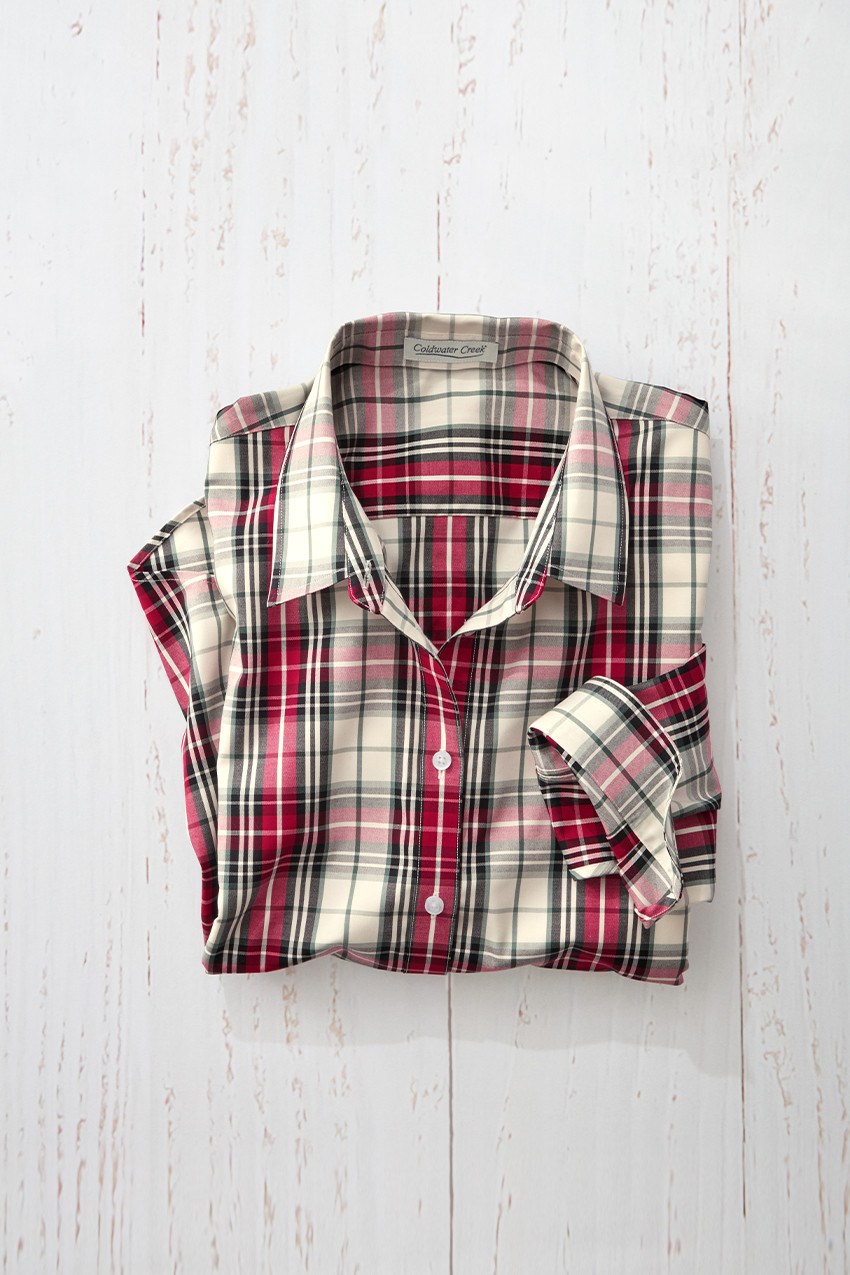 Wrapped in Plaid No Iron Shirt - Coldwater Creek