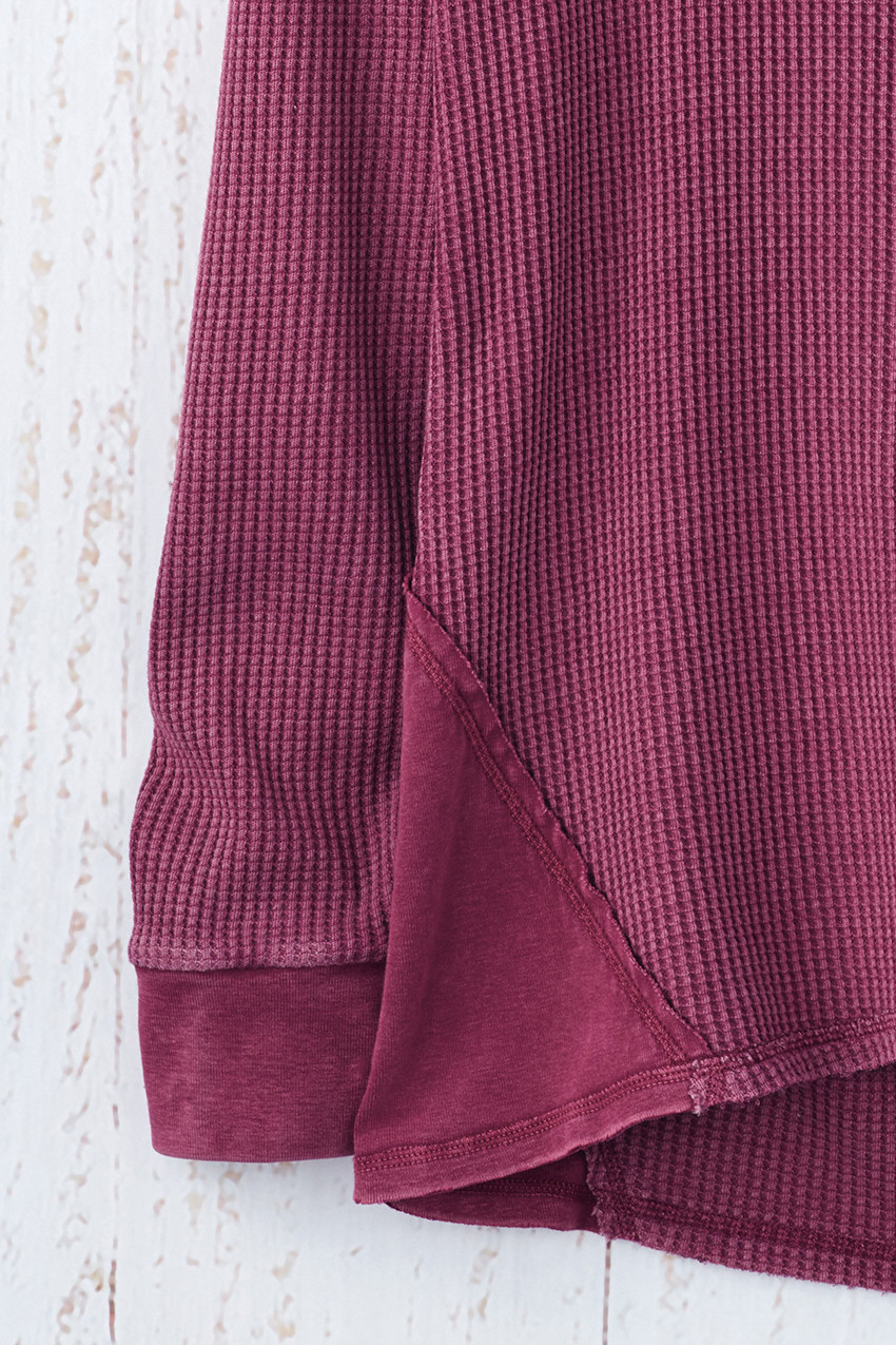 Seamed Waffle Tee - Coldwater Creek