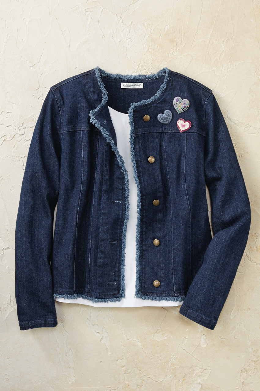Frayed Edge Denim Jacket - Coldwater Creek
