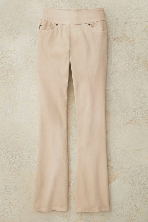 Knit Denim Pull-On Bootcut Jeans - Coldwater Creek