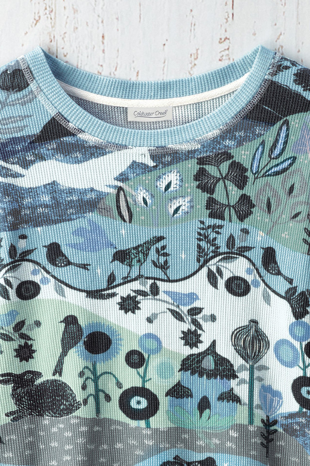 Wonderland Waffle Tee - Coldwater Creek