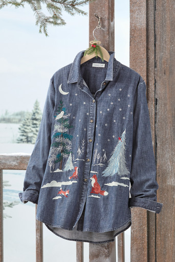 Moonlight Magic Denim Shirt - Coldwater Creek