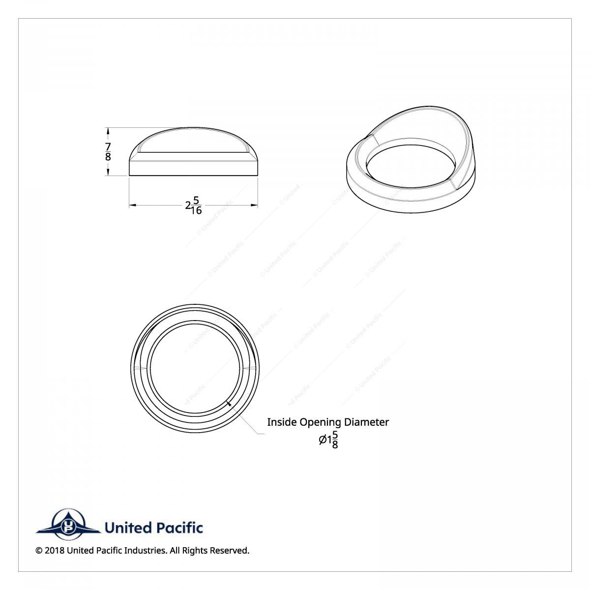 SMALL GAUGE BEZEL WITH VISOR FOR 2006+ PETERBILT