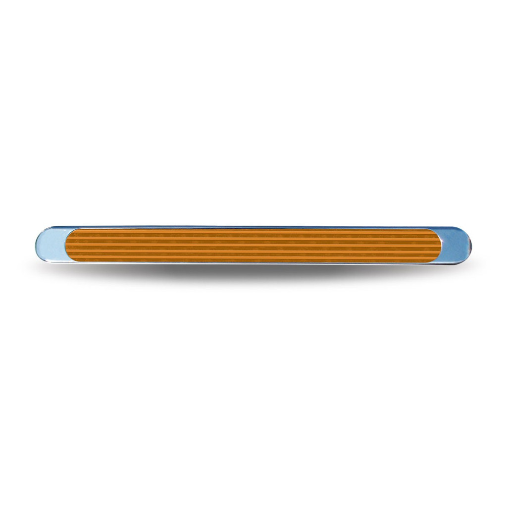 17" Amber LED Chrome Auxiliary Strip (12 Diodes)