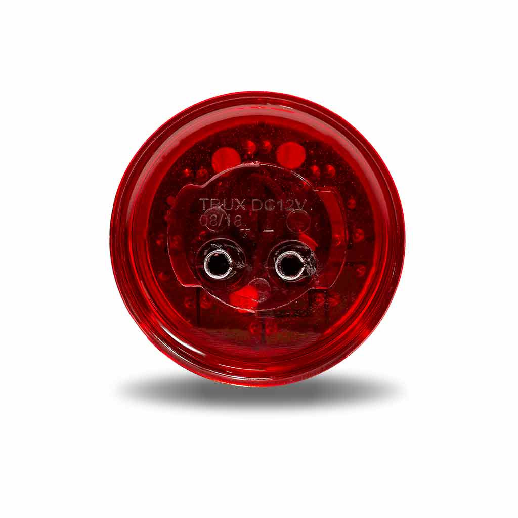 2" Red Clearance Marker Round LED Light - 9 Diodes