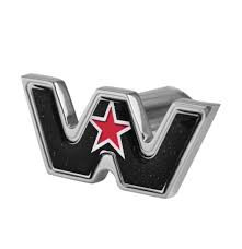 Western Star Logo Shape Metallic Black 195 - New Exit 299 Chrome Shop