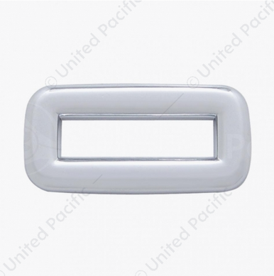 Chrome Plastic Toggle Switch Label Cover Without Visor For 2002+ Peterbilt
