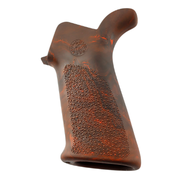Hogue AR-15 / M16 OverMolded Rubber Beavertail Grip - Red Lava Cobblestone