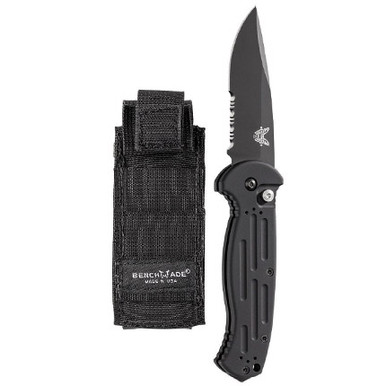 Benchmade AFO II AUTO Folding Knife - 3.56" Black Combo Blade, 154CM ...