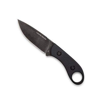 CobraTec Knives D2 Skinner Fixed Blade - 3.75" D2 Blade, Black G10 Handles