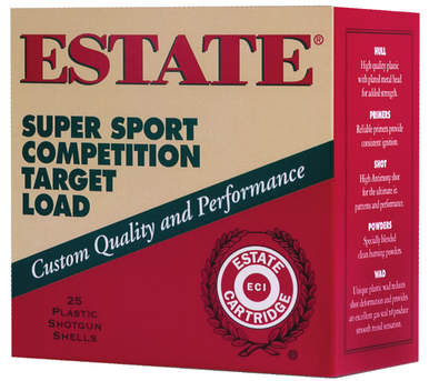 Estate Cartridge Super Sport Competition Target Load - 12 Gauge 2-3/4 ...