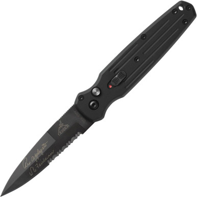 Gerber Covert AUTO Folding Knife - 3.78" S30V Black Partially Serrated ...